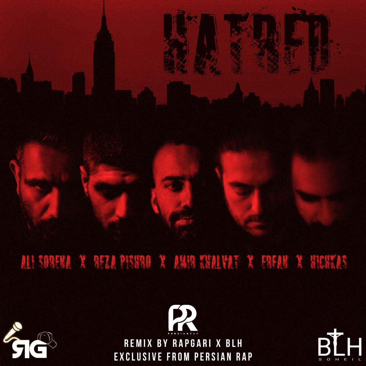 دانلود ریمیکس نفرت (hatred) از BLH - IR RAAP